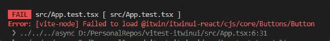 importing itwinui react components in vitest environment results in an