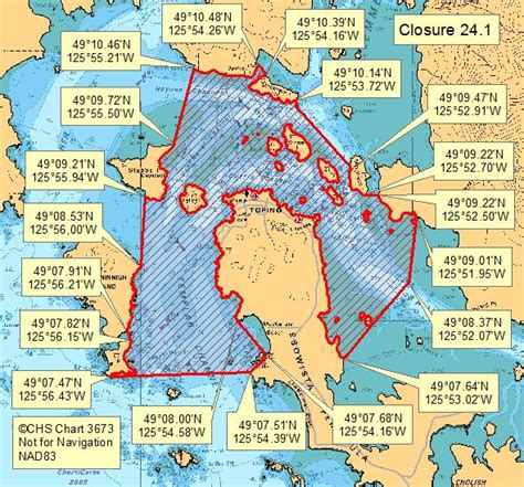 Bc Tidal Areas 24 And 124 Tofino And Meares Vargas Flores Islands