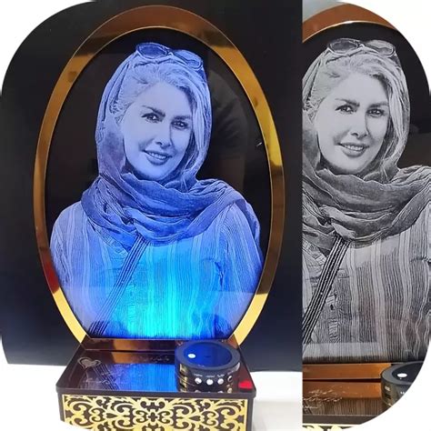 خرید و قیمت آباژور چهره دورطلایی با پایه لاکچری سفارشی سایز35 بدون احتساب پایه از غرفه آباژور