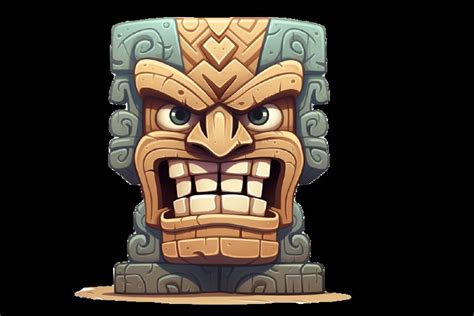Stone Tiki God Sublimation Png Clipart