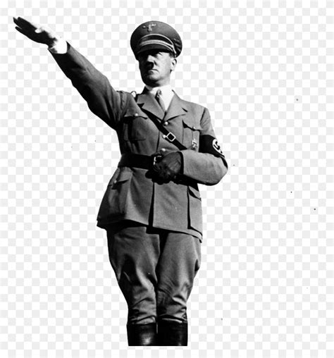 Hitler Nazi Salute Military Uniform Military Person Hd Png Download