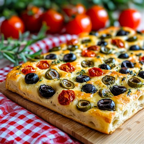 Easy Olive And Sun Dried Tomato Focaccia Recipe Authentic Mediterran