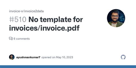 No Template For Invoices Invoice Pdf Issue Invoice X Invoice Data Github