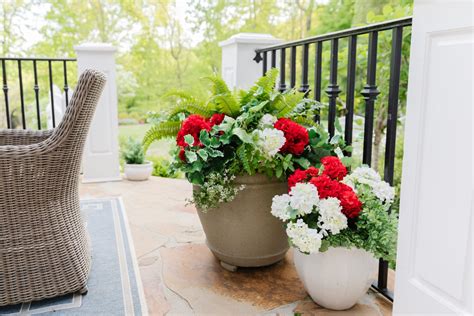 Outdoor Flower Arrangements In Pots