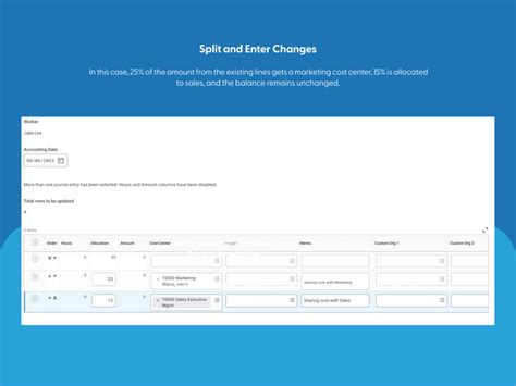 Journal Line Reclassification Workday Marketplace