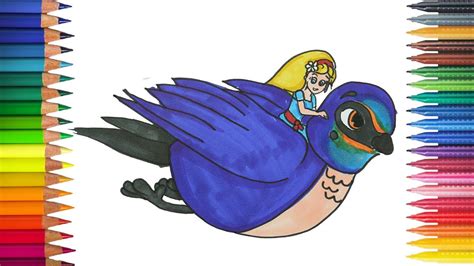Dibujar Y Colorea Dibujos Para Niños Aprender Colores Pulgarcita