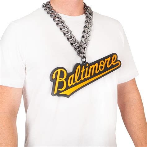 Baltimore Orioles Script Logo Mlb Chromatic Chain Trophysmack