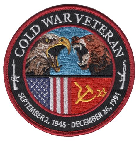 Cold War Veteran Patch 1945 1991 Combined Forces Patches Popular Patch