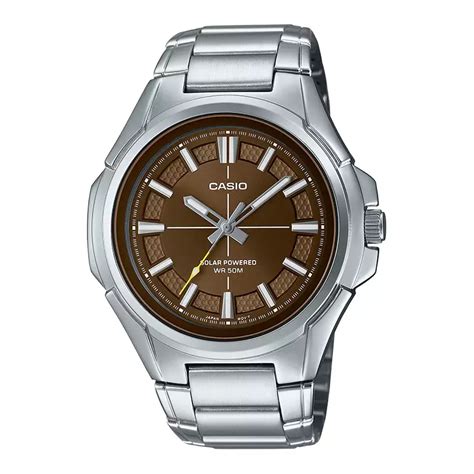 Jual Casio [year End Sale] Jam Tangan Pria Casio General Mtp Rs100d 5avdf Solar Powered Brown