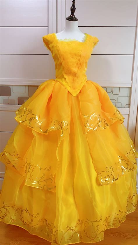 Inspired Belle Dress Belle Cosplay Costume 2017 Moive Beauty And The