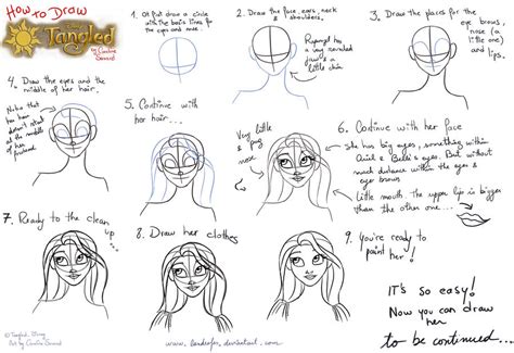 How To Draw Rapunzel 1 By Landesfes On DeviantArt