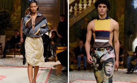Dario Vitale Makes Sexually Charged Debut For Versace Digging Into To