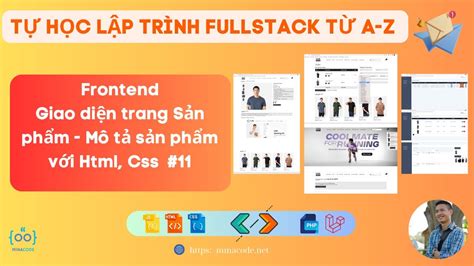 lập trình frontend giao diện trang sản phẩm mô tả sản phẩm với html