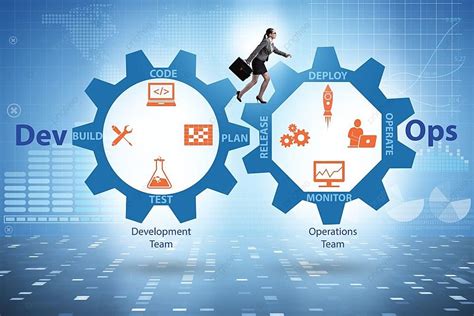 The Devops Software Development It Concept Devops Software Development It Concept Vector