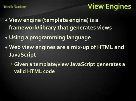 PPT Node Js View Engines PowerPoint Presentation Free Download ID