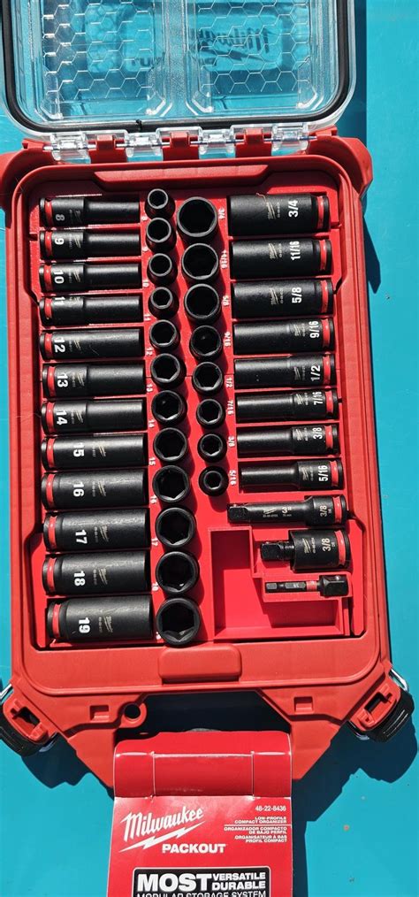 Milwaukee Packout Insert For 38 43 Piece Impact Socket Set Tool