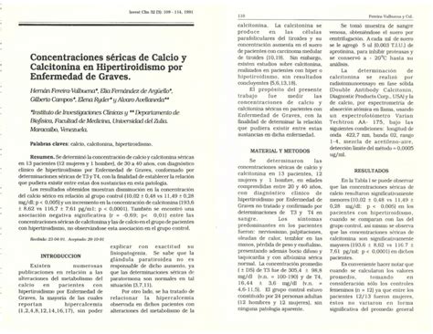 Pdf Serum Concentration Of Calcium And Calcitonin In Hyperthyroidism