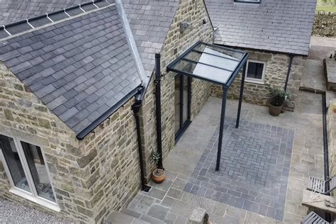 Simplicity 6 Veranda With Contemporary Gutter Pateley Bridge Installation By Exterior Spaces