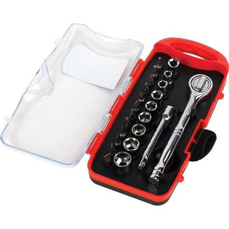 Sca Socket Set 14 Drive Metric 23 Piece Supercheap Auto