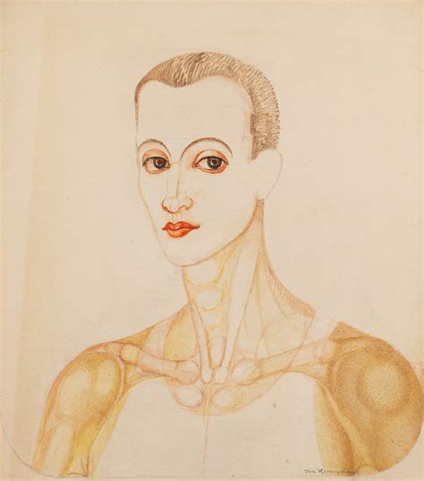 Jan Kaczmarkiewicz Male Bust Gouache Mutualart