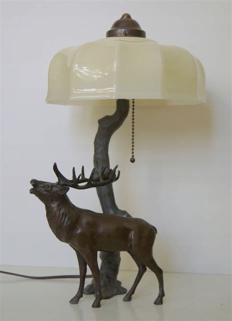 Lampa Z 1910 Roku Jeleń Na Rykowisku 15230491771 Oficjalne Archiwum Allegro