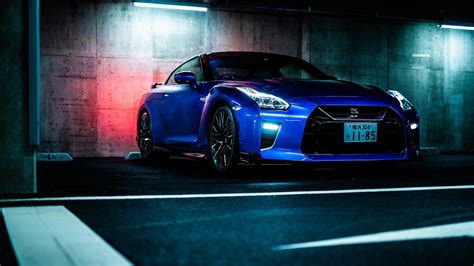 Nissan Gt R Blue Sport Cars Nissan Gtr 8k 1920x1080 Wallpaper