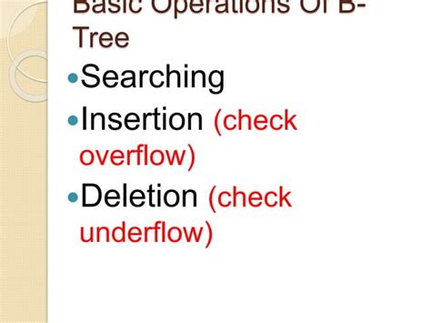 Data Structures Trees B Tree And Btreepptx