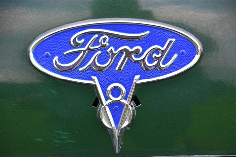 Ford V8 Badge Photograph By Mike Martin Pixels