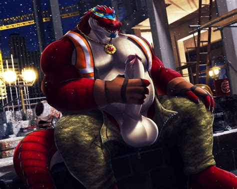 Rule 34 5 4 Anthro Balls Big Balls Big Penis Bottomwear Camo Clothing Construction Site