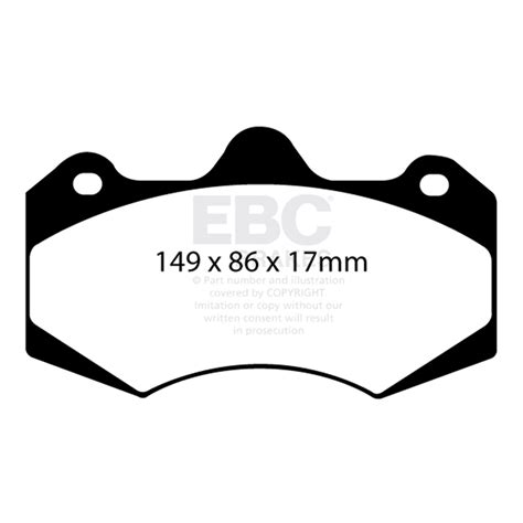 Ebc Yellowstuff Front Brake Pad Set For 2005 19 Aero 8 01 04 Vanquish