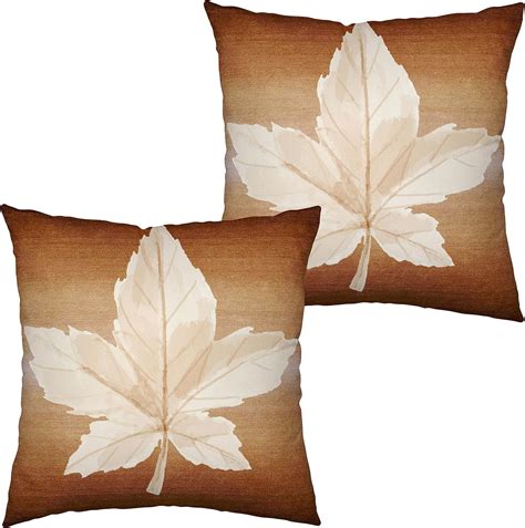 Kwlegh Thanksgiving Fall Pillow Covers Maple Leaf Pillow