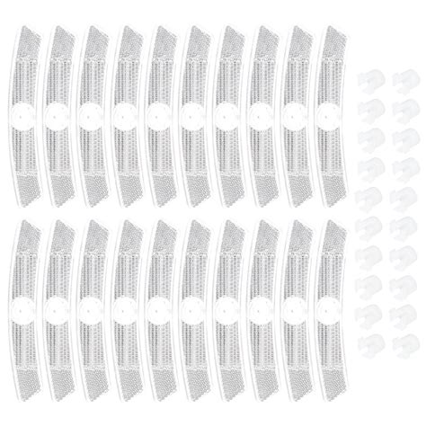20pcs Replaceable Wheel Reflectors Warning Bike Reflectors Compact Bicycles Reflectors