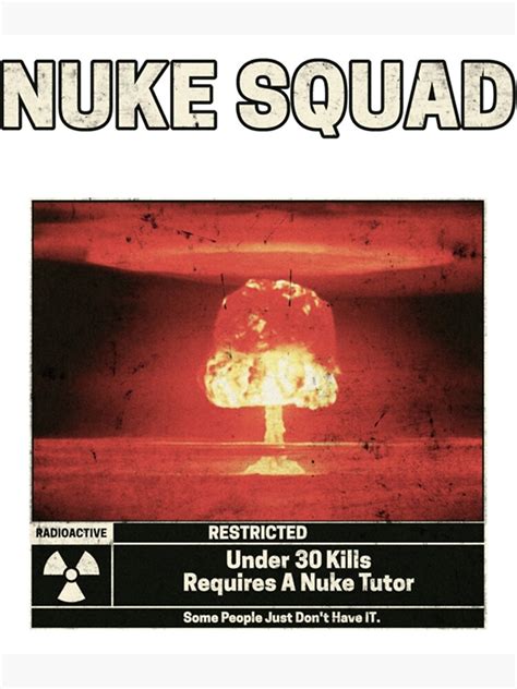 Nuke Squad Warzone Poster For Sale By Bitshirtdesign Redbubble