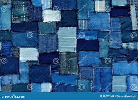 Simple Jean Patchwork Generative Ai Stock Illustration Illustration