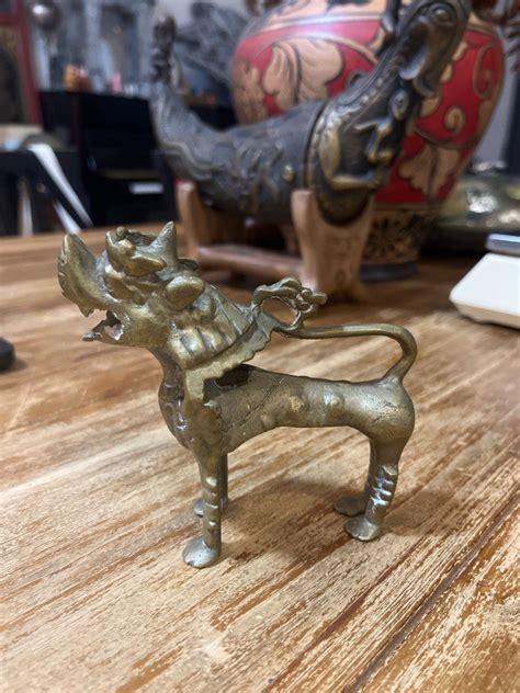 Vintage Brass Foo Dog Hobbies And Toys Memorabilia And Collectibles