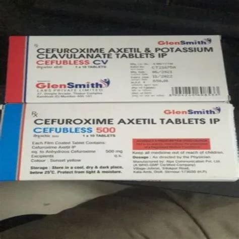 Cefuroxime Clavulanic Acid Tablet 500mg And Cv 375mg At ₹ 100 Stripe
