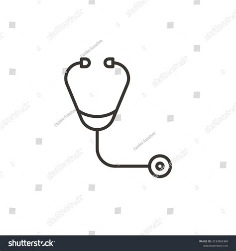 Stethoscope Vector Symbol Illustration Isolated On Stock Vector