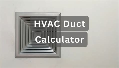 Hvac Duct Calculator