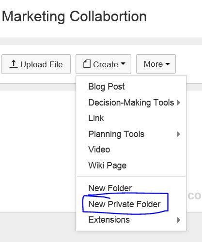 Sap Jam Basics 101 Private Folders Sap Community