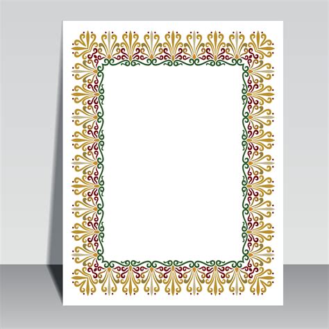 Arabic Border Frame Design Free