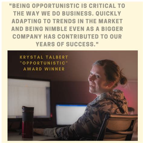 Q1 2019 Opportunistic Award Winner Krystal Talbert Clickstop
