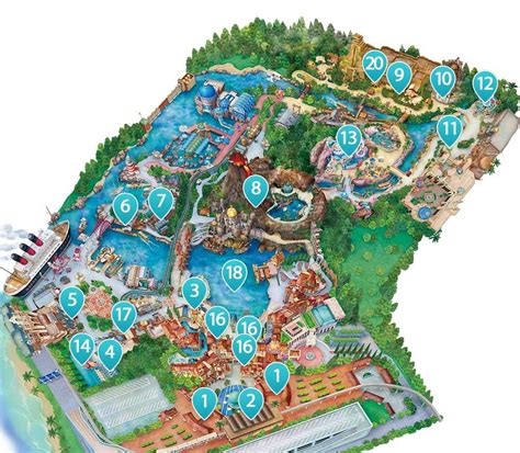 Tokyo Disney Sea Map 東京ディズニーシー ディズニー シー 東京 ディズニー