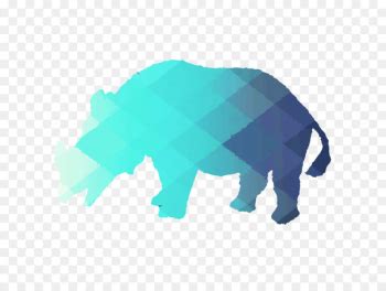 Free African Elephant Indian Elephant Cartoon Blue Elephant