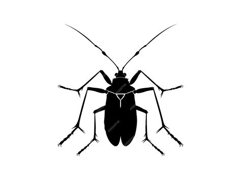 Assassin Bug Vector Silhouettes Halloween Insect Art Premium Ai Generated Vector