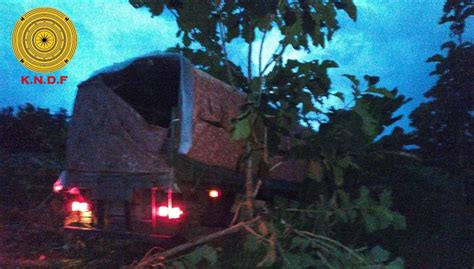 လွိုင်ကော်မြို့နယ်၊ နမ့်ကွတ်ရပ်ကွက်မှာ စစ်ကောင်စီ ကားယဉ်တန်းကားမ ကြားဖြတ်ပစ်ခတ်ခံရပြီး ထိခိုက