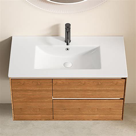 Cushionaire 36 Inch Bathroom Vessel Sink Ceramic Bathroom Vanity Sink