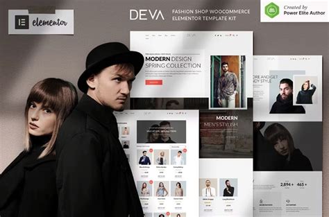 Deva Fashion Store Woocommerce Elementor Template Kit