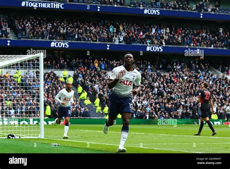 Victor Wanyama Of Tottenham Hotspur Celebrates Scoring The Opening Goal