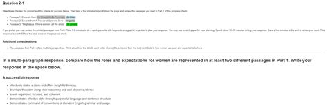 In A Multi Paragraph Response Compare How The Roles