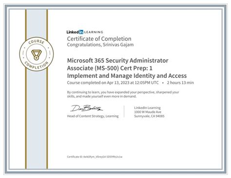 Srinivas Gajam On Linkedin Certificate Of Completion